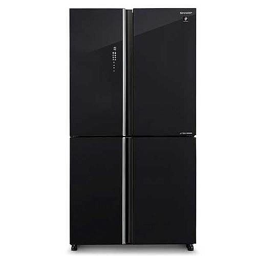 חנות למוצרי חשמל בתל אביב אתר למוצרי חשמל | מקרר 4 דלתות 532 ליטר שארפ SHARP זכוכית שחורה SJ ...