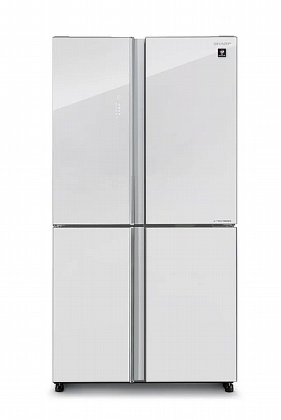 חנות למוצרי חשמל בתל אביב אתר למוצרי חשמל | מקרר 4 דלתות 532 ליטר זכוכית לבנה SJ -8960-W שארפ ...